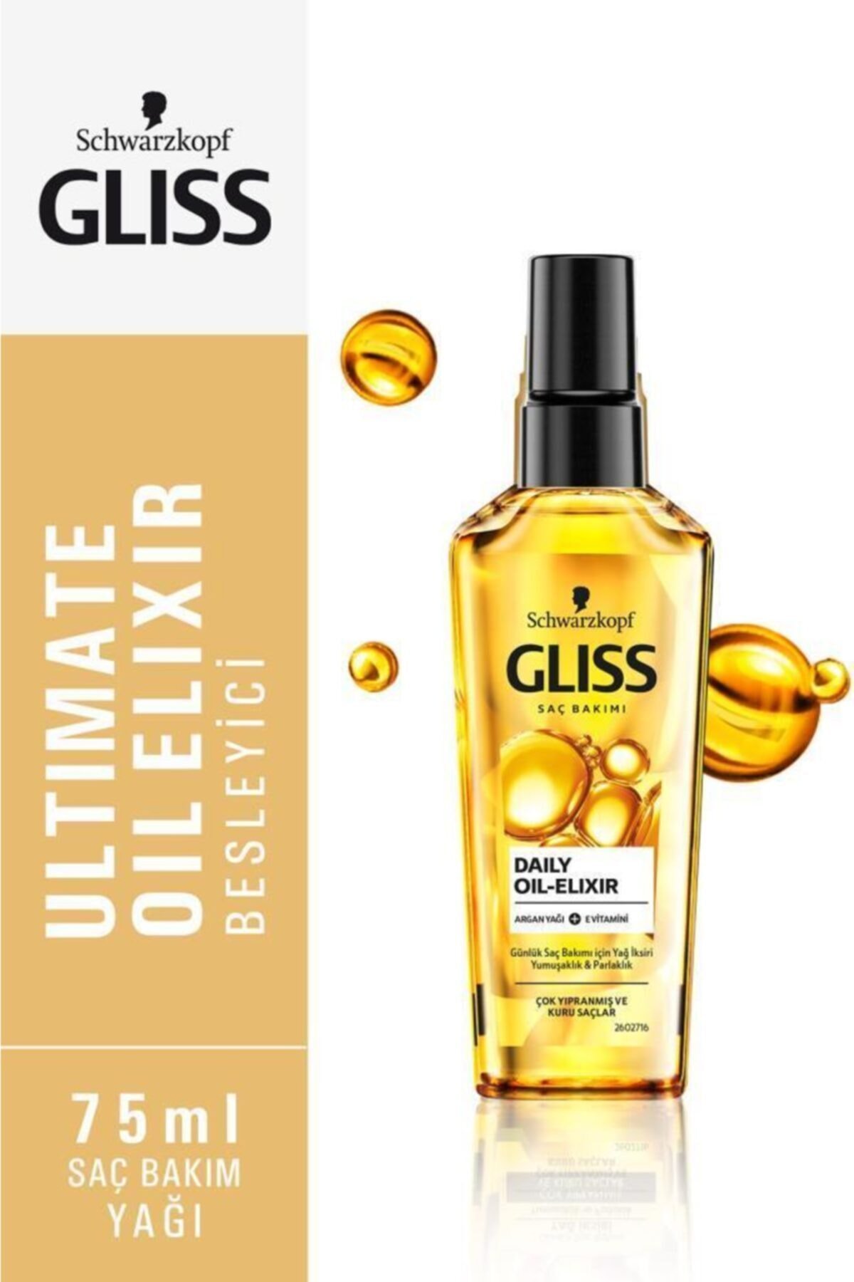 GLISS SAÇ BAKIM YAĞI 75ML DAİLY OİL-ELIXIR - Turkey Supplier